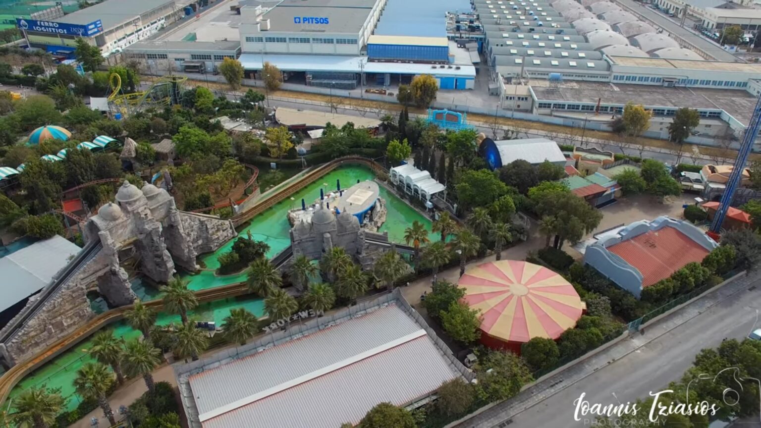 Ρέντης : Τα άδεια Village και Allou Fun Park απο ψηλά [video ...