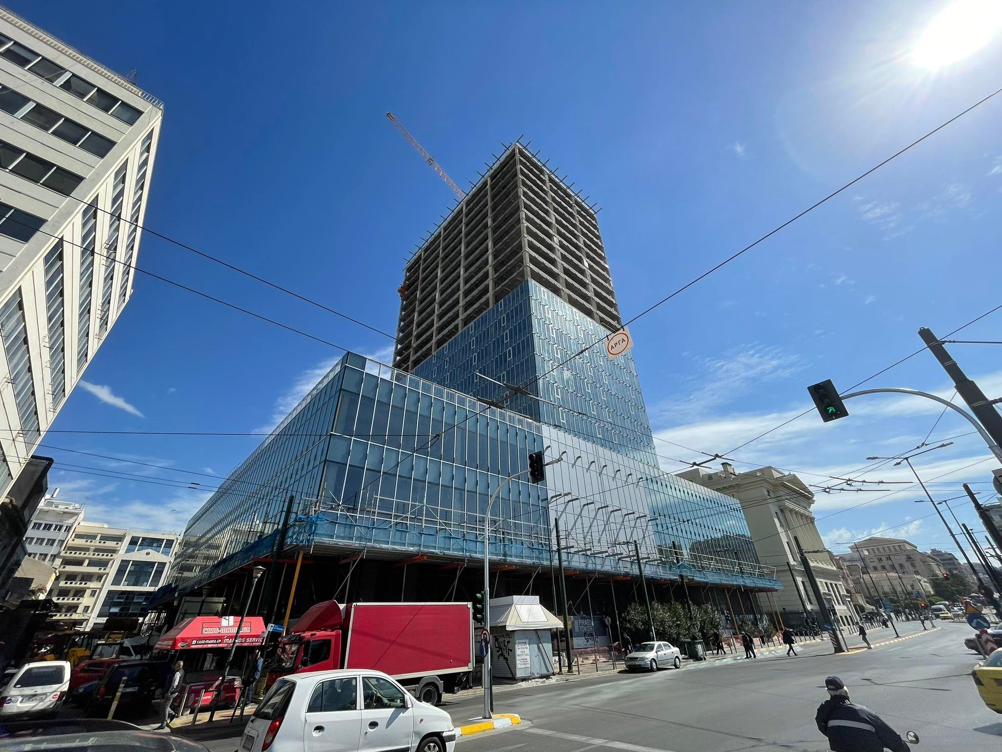 Πύργος Πειραιά : Δείτε πώς προχωρούν τα έργα για τον ουρανοξύστη ...