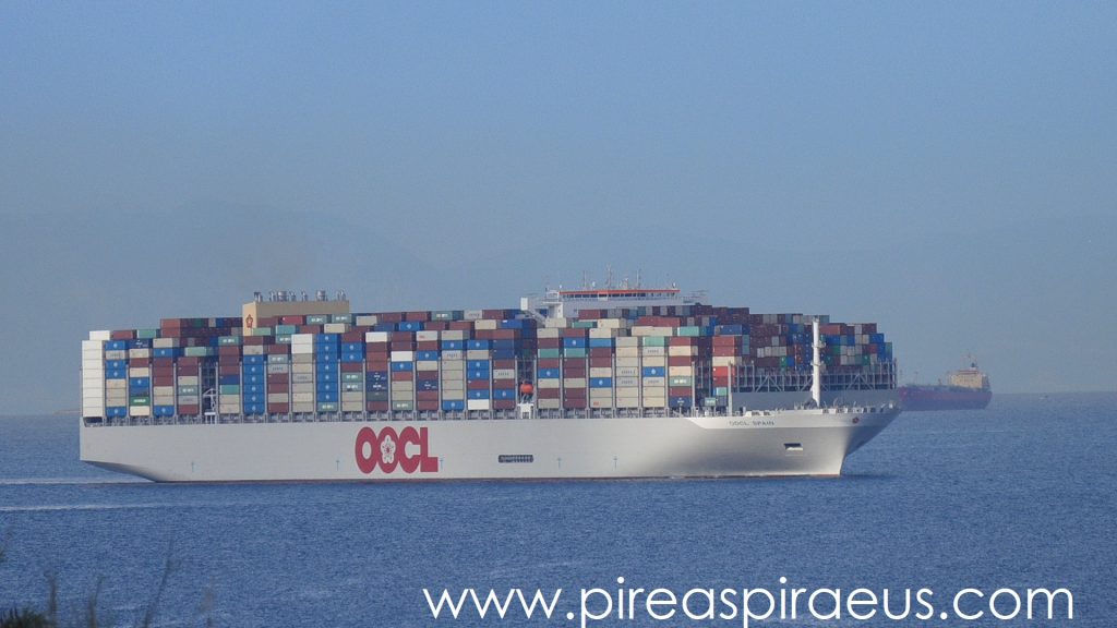 OOCL SPAIN : Το μεγαλύτερο κοντεϊνεράδικο που έχει έρθει στο λιμάνι του ...