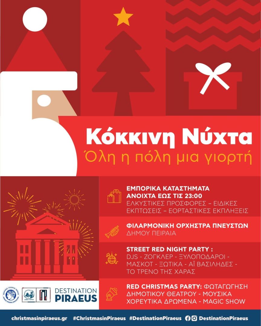 «Κόκκινη Νύχτα» στην αγορά του Πειραιά την Παρασκευή 20 Δεκεμβρίου 2024 ...